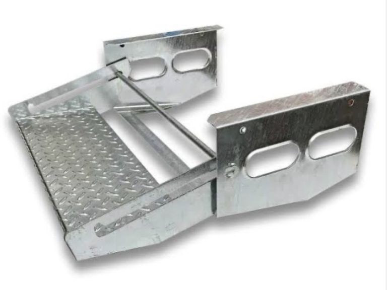 COAST Single Pull-Out Caravan Step - Galvanized Steel 530mm for caravan ...